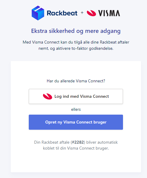 Sådan aktiverer du Visma Connect
